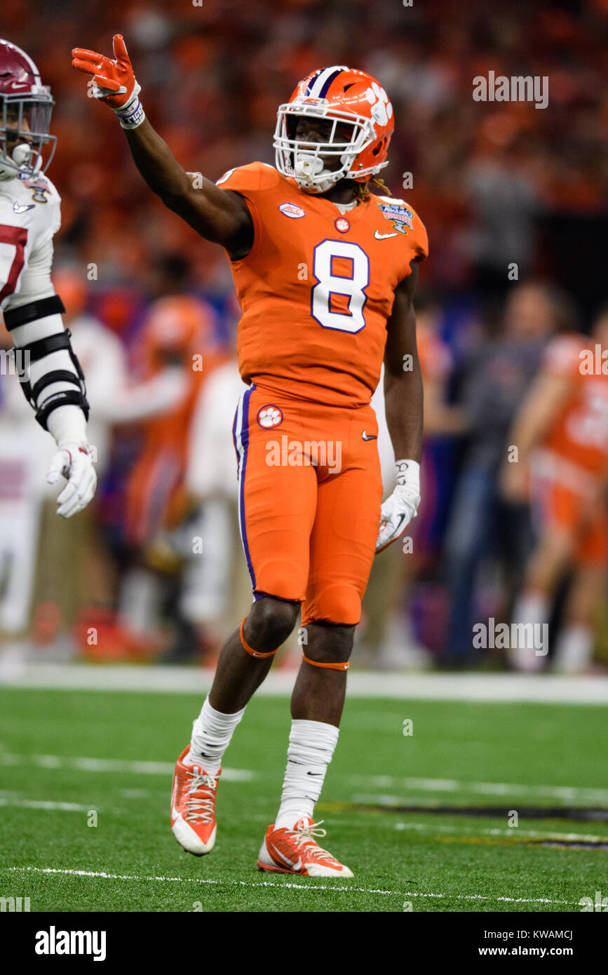New Orleans, LA, USA. 1st Jan, 2018. Clemson Tigers wide receiver Deon ...