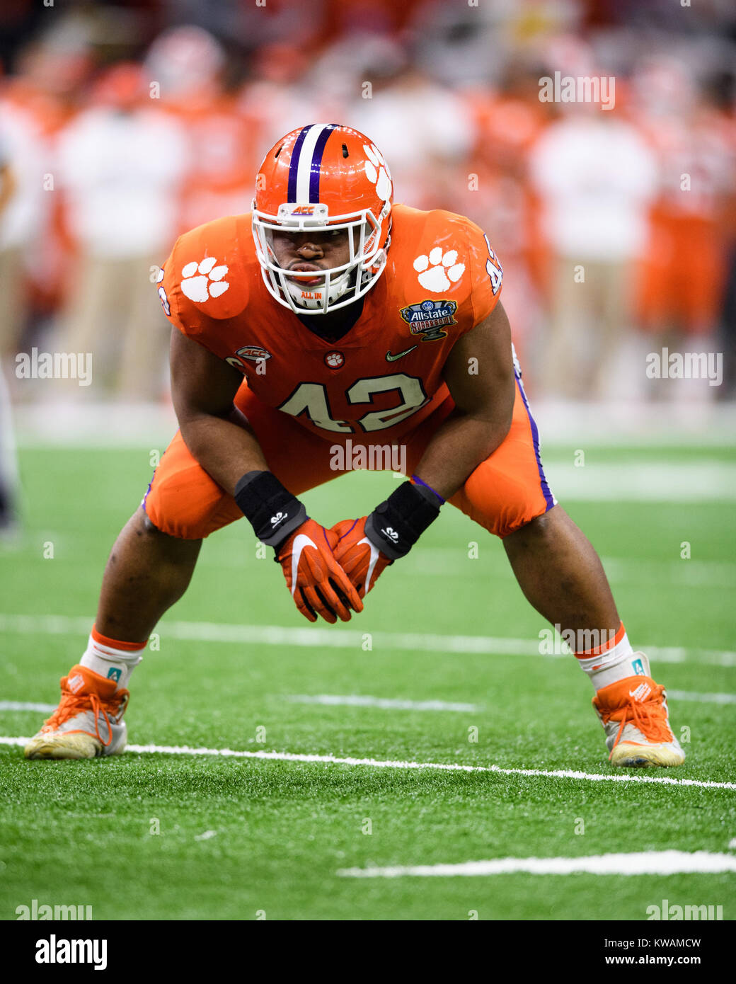 New Orleans, LA, USA. 1st Jan, 2018. Clemson Tigers defensive lineman ...