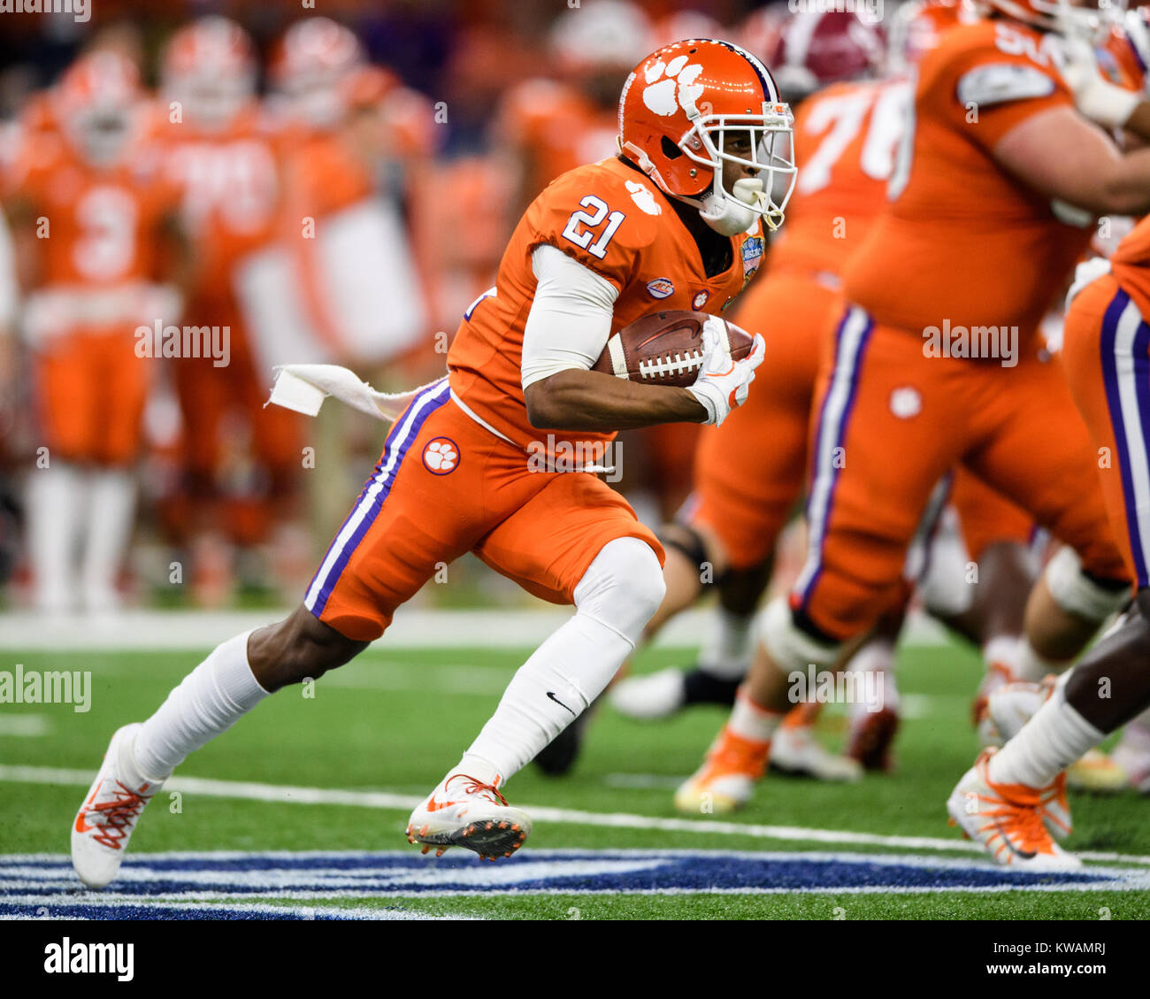 New Orleans, LA, USA. 1st Jan, 2018. Clemson Tigers wide receiver Ray ...
