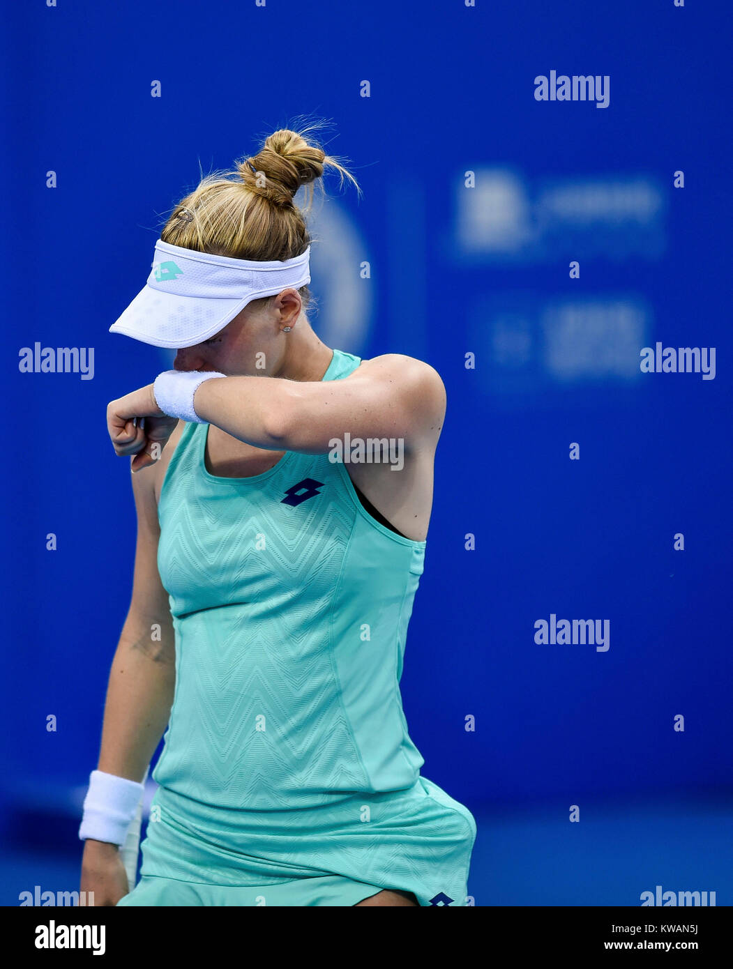 Shenzhen, China's Guangdong Province. 2nd Jan, 2018. Alison Riske of ...