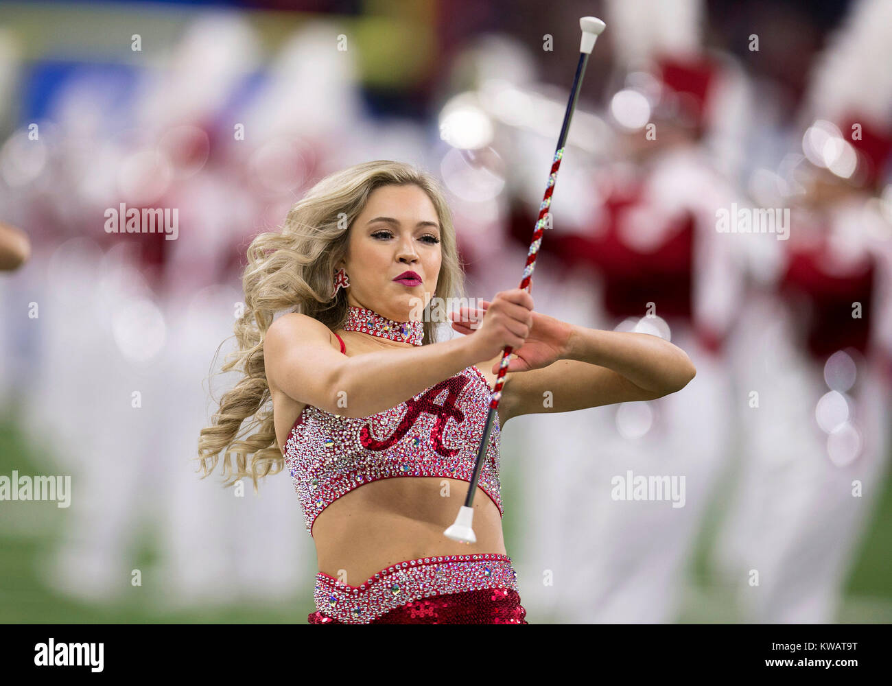 Alabama crimson tide baton twirler hi-res stock photography and images ...