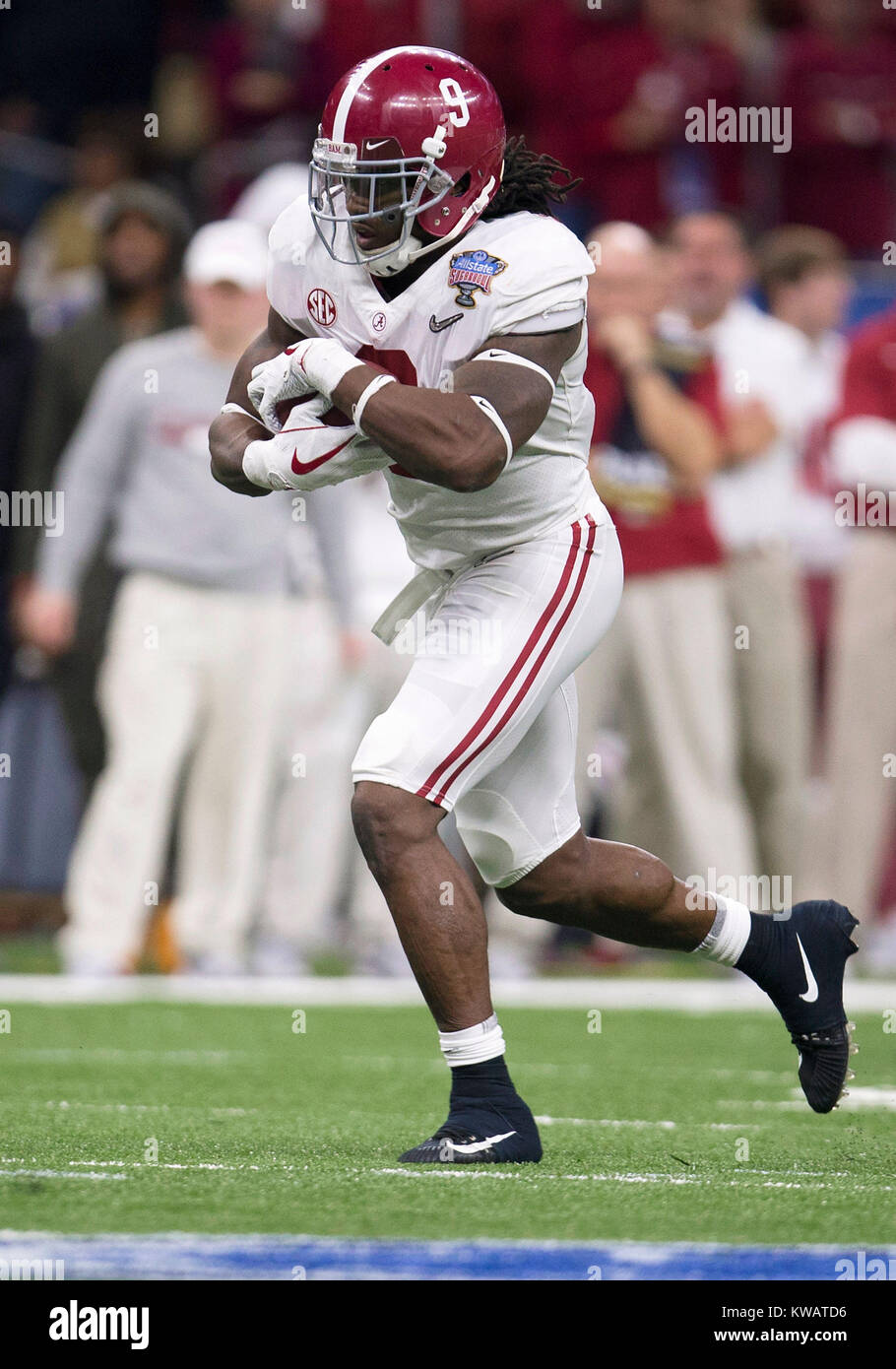New Orleans, Louisiana, USA. 01st Jan, 2018. Alabama running back Bo ...