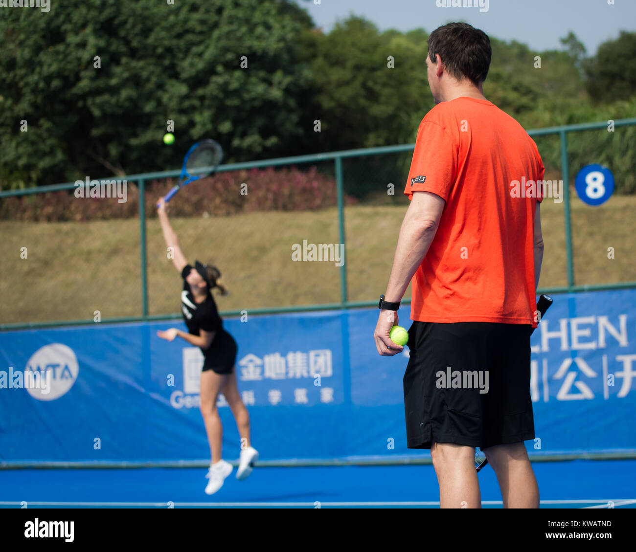 Shenzhen, China. 2nd Jan, 2018. Sven Groeneveld in action at the 2018 ...