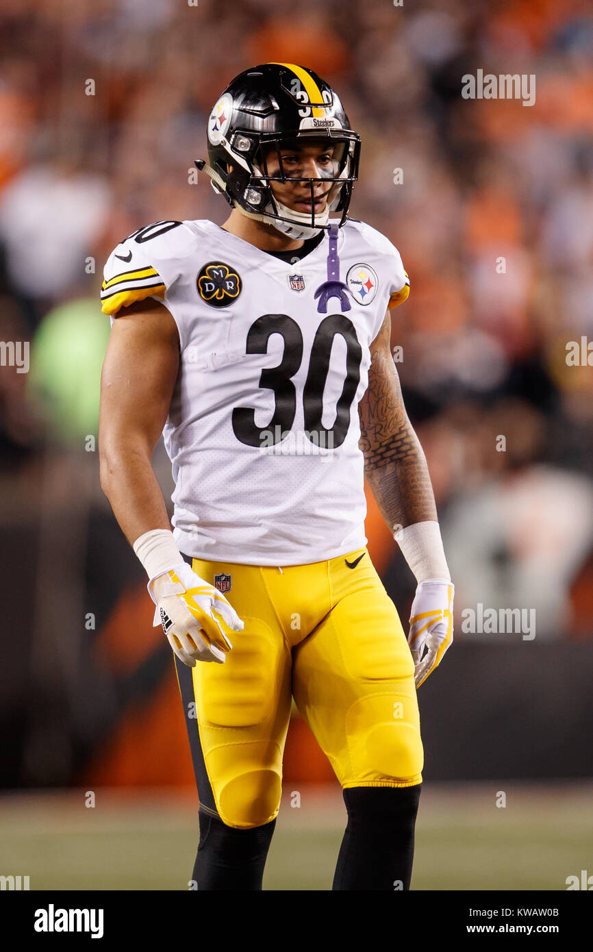 Cincinnati, OH, USA. 4th Dec, 2017. Pittsburgh Steelers running back ...