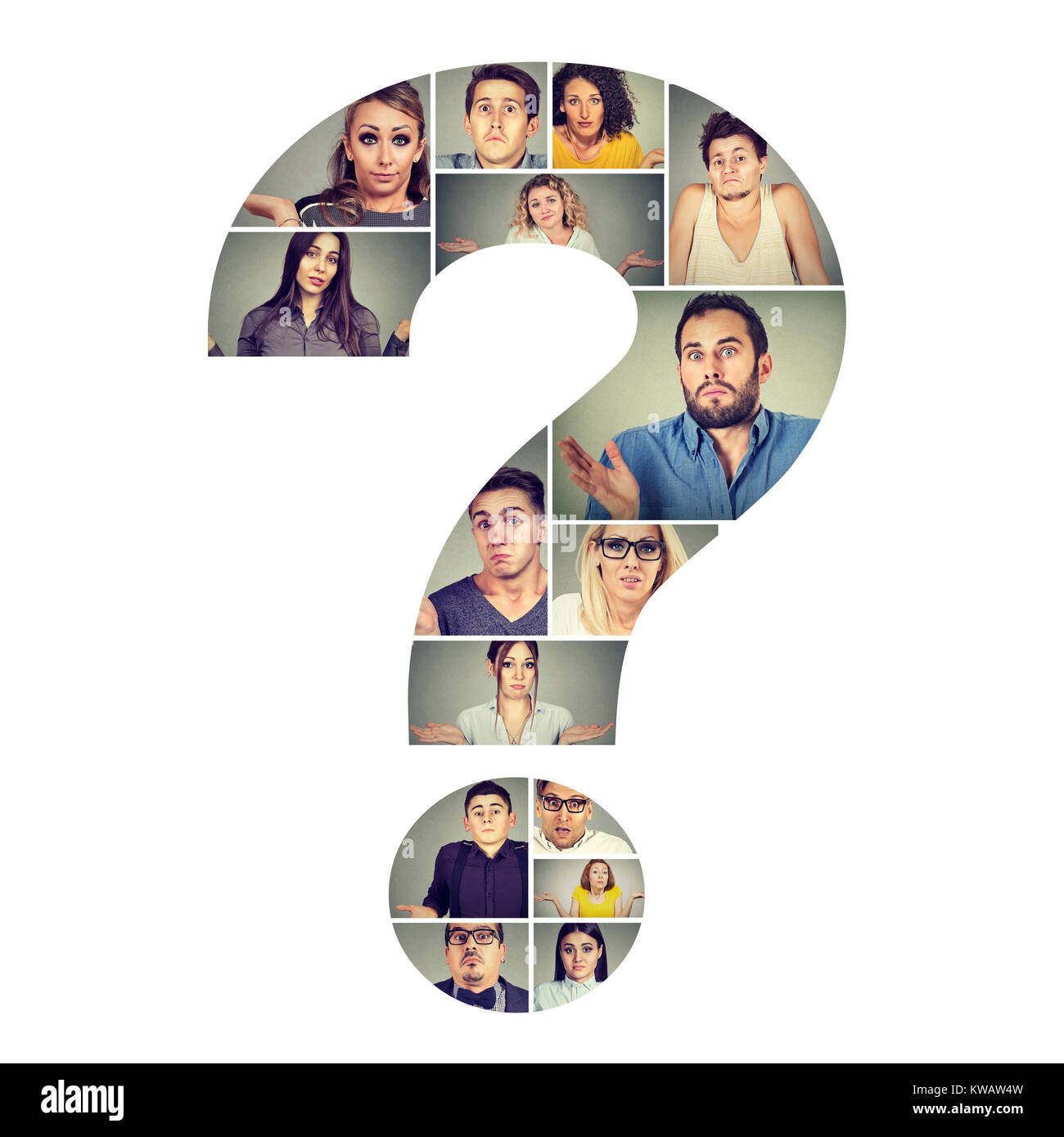 Group man question mark concept hi-res stock photography and images - Alamy