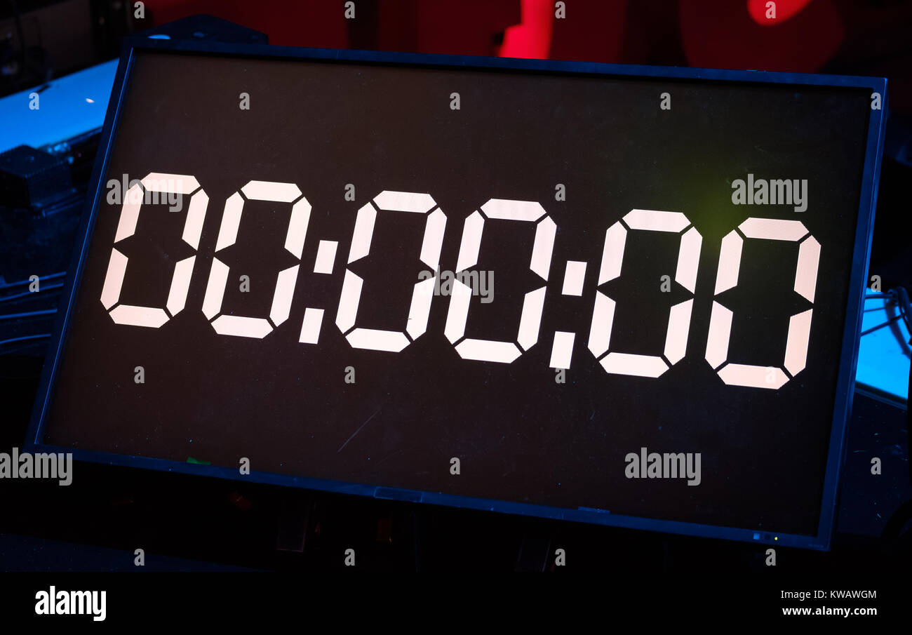 Digital led screen with countdown Stock Photo - Alamy