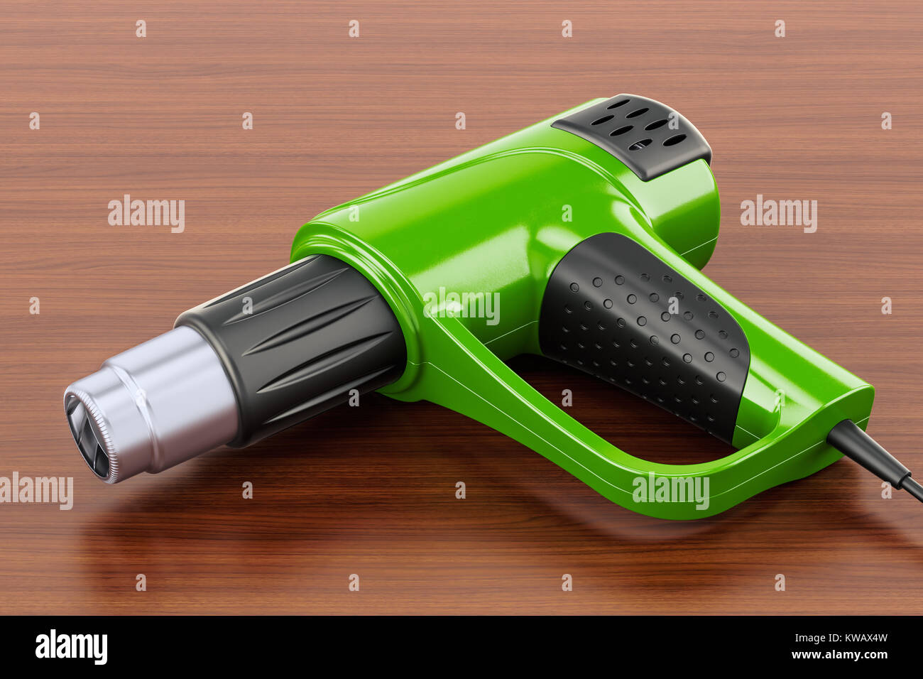 Black gun on brown table hi-res stock photography and images - Alamy