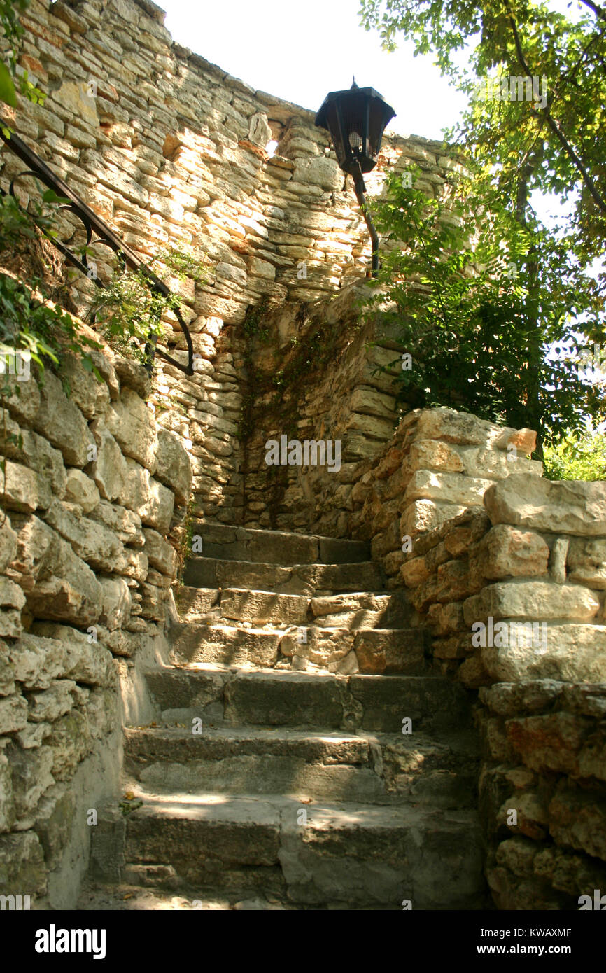 Stone steps at Balchik (Balcic) Palace in Bulgaria Stock Photo - Alamy