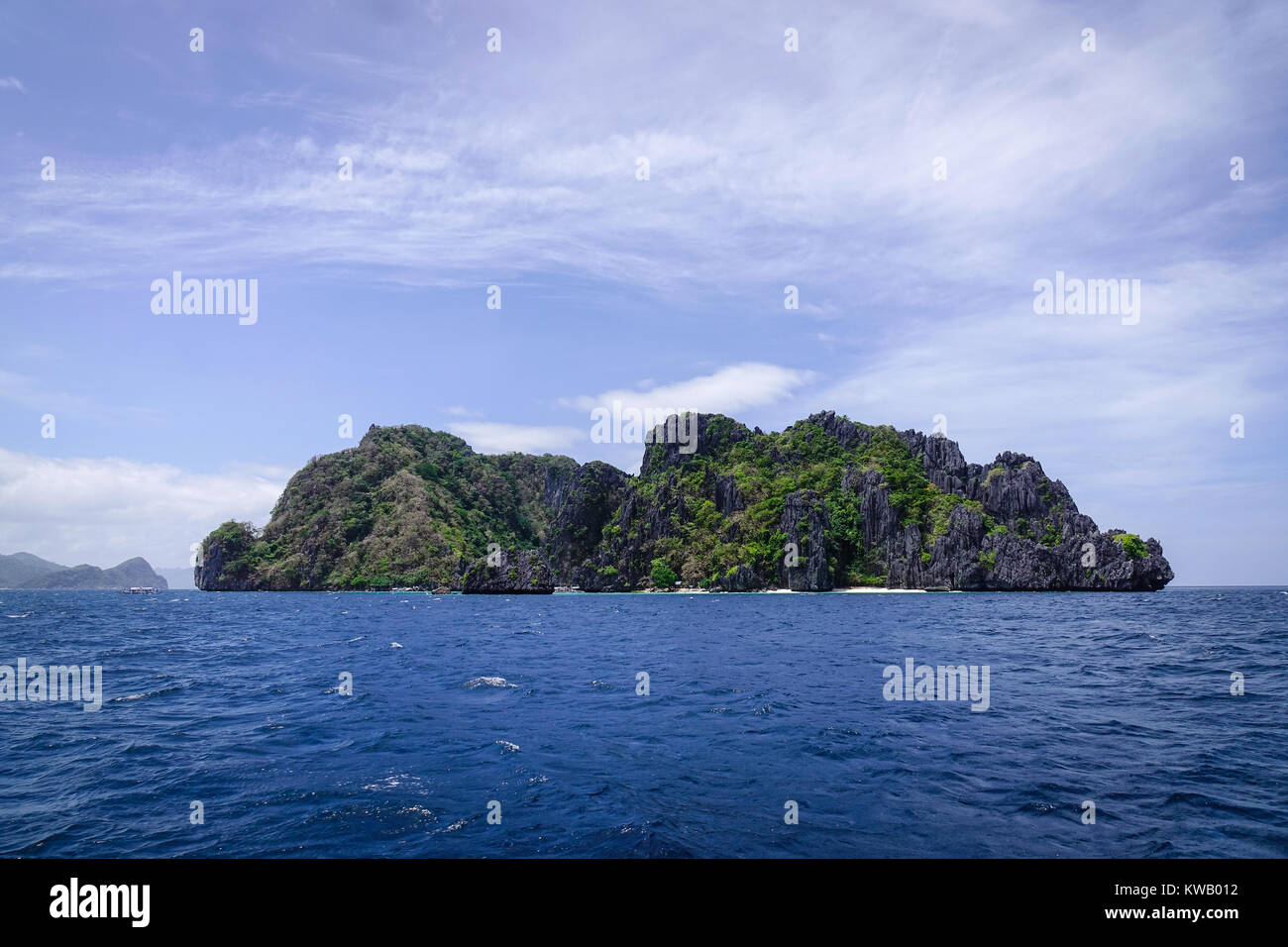 Tropical sea at summer in Palawan, Philippines. Palawan is one of the ...