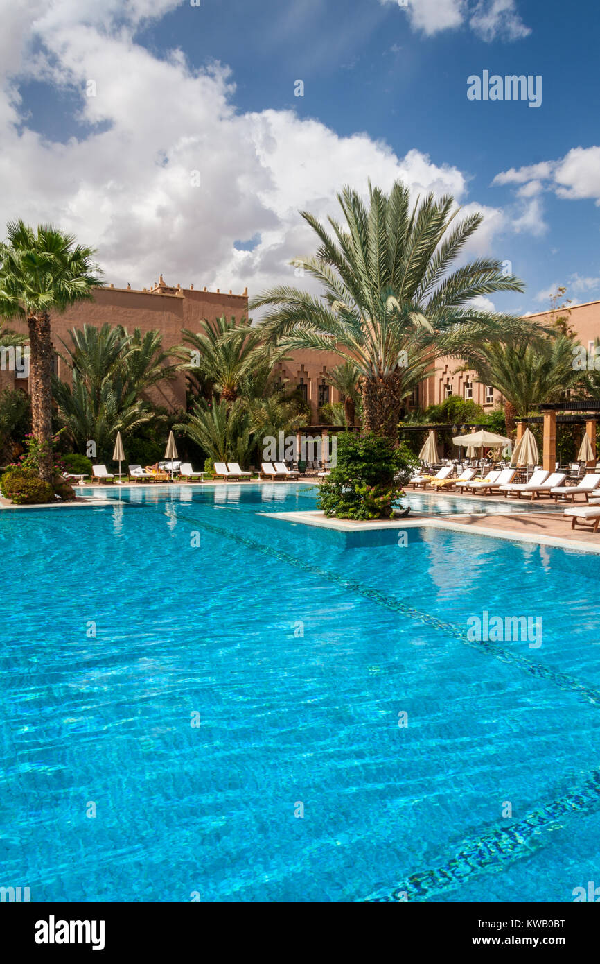 Hotel swimming pool, Morocco, North Africa Stock Photo - Alamy