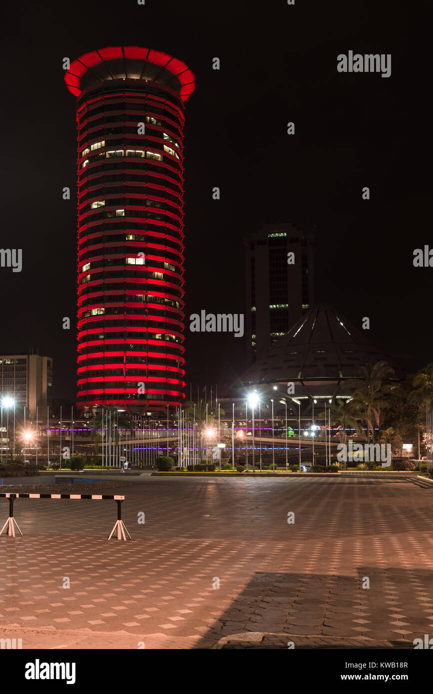 The Kenyatta International Conference Centre KICC building exterior on ...