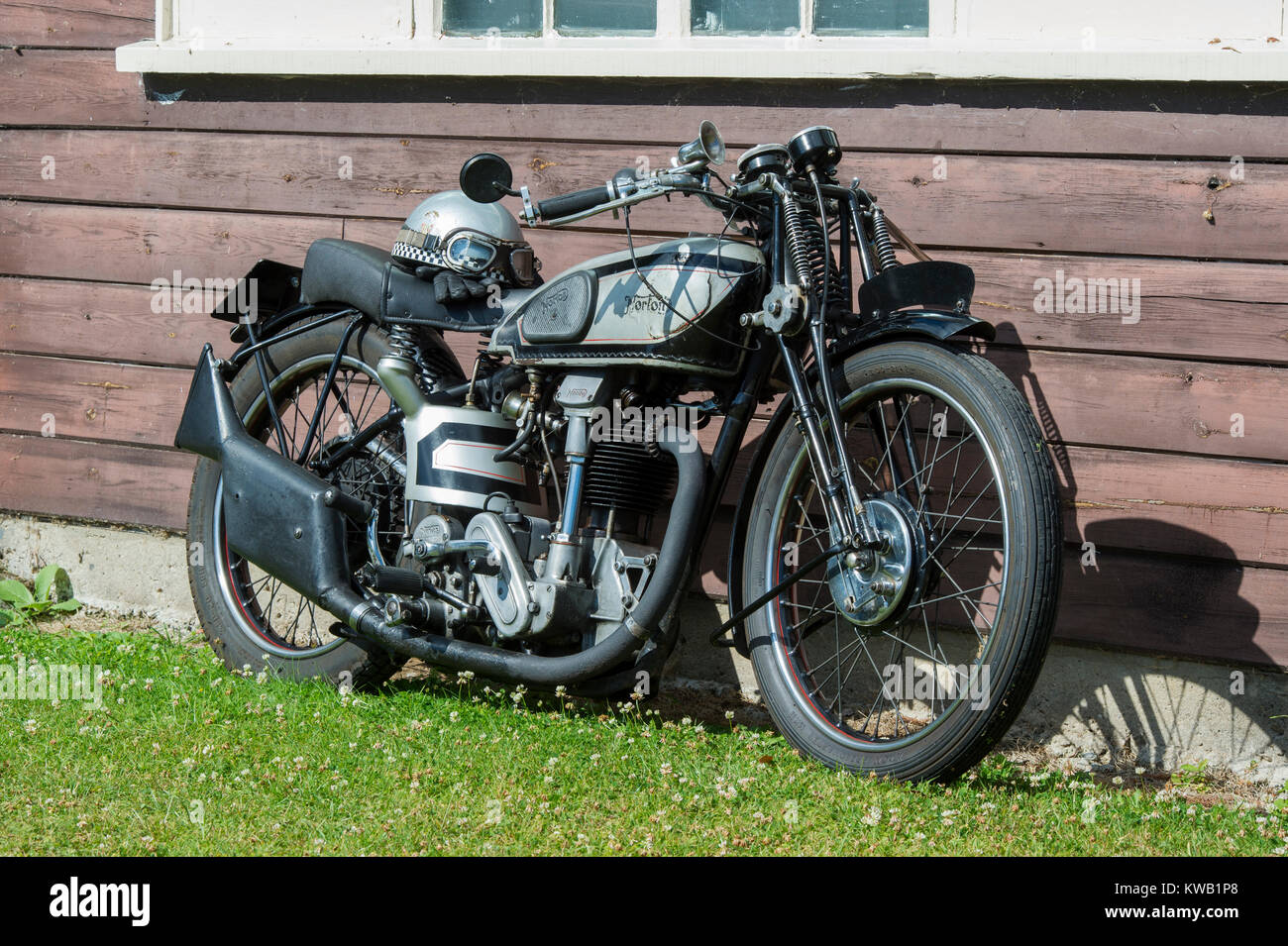 1935 Norton Model 30 Motorcycle at Brooklands, Weybridge, Surrey ...