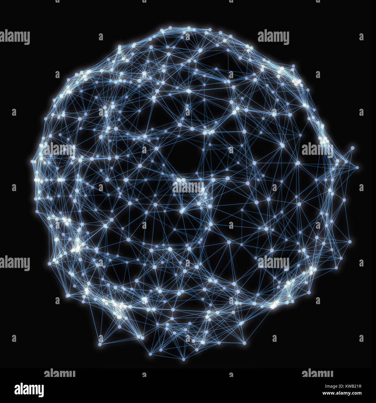 Sphere glowing particles computer hi-res stock photography and images ...