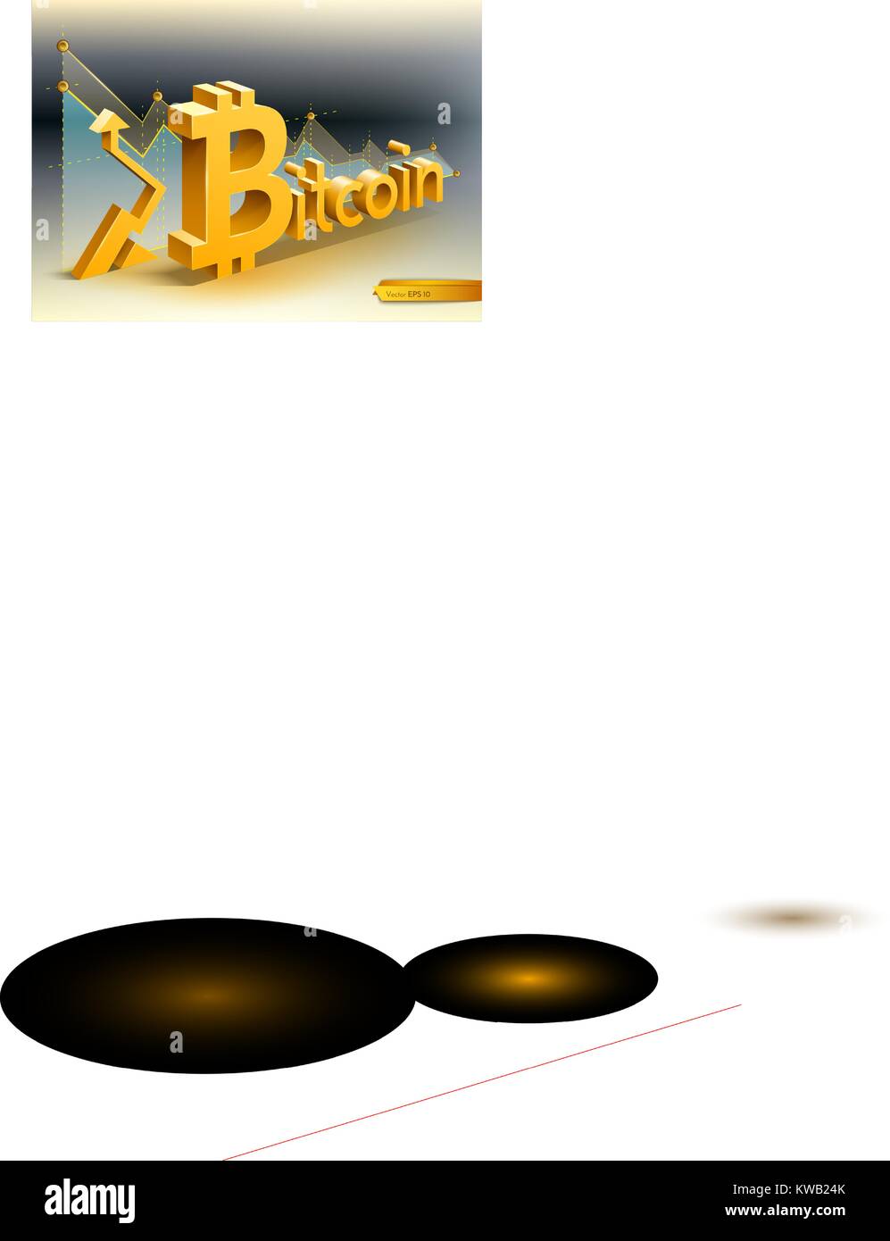 Digital vector bitcoin cryptocurrency chart diagram graphic payments ...