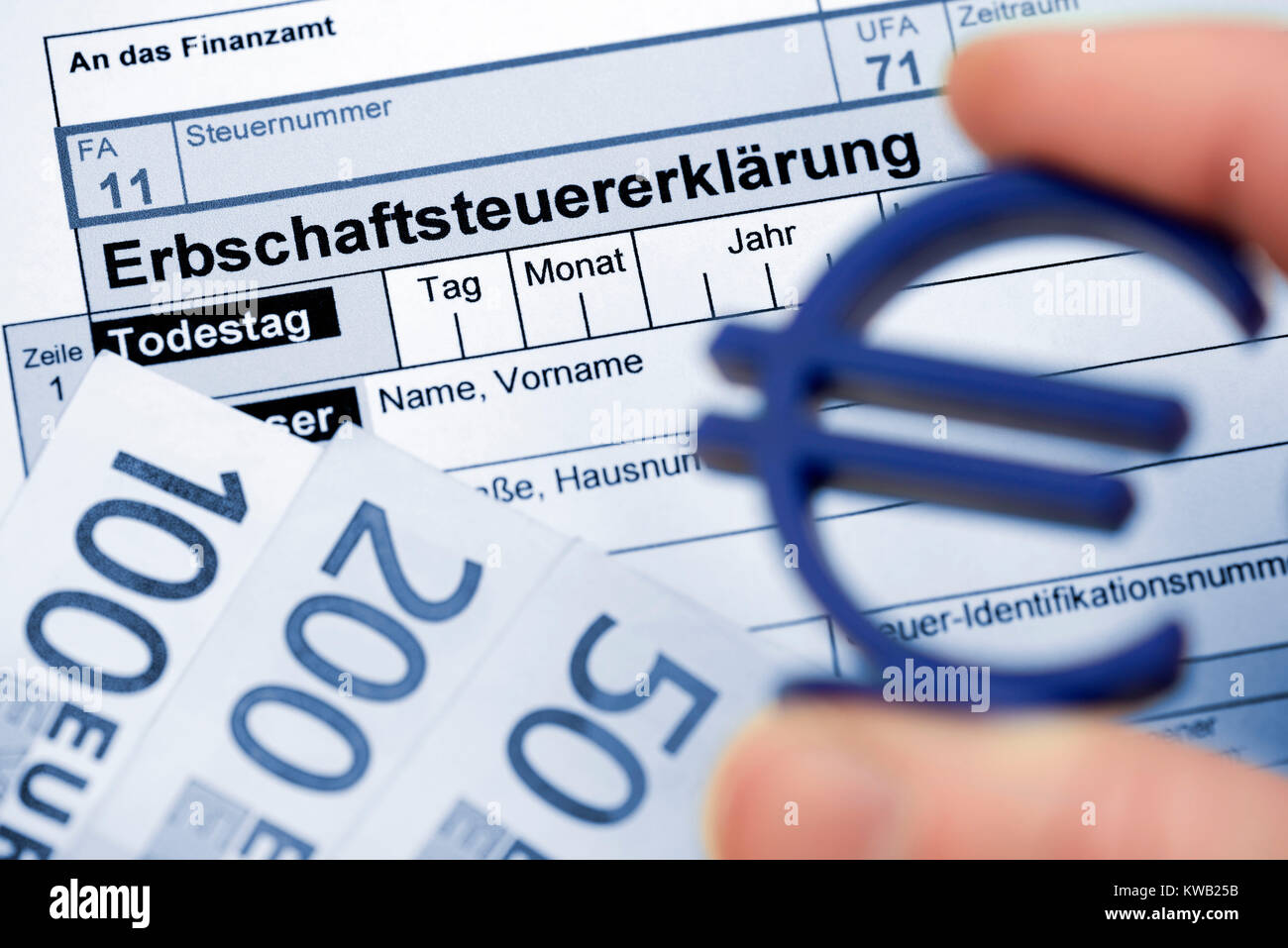 Inheritance tax return, inheritance tax, Erbschaftsteuererkl?rung ...