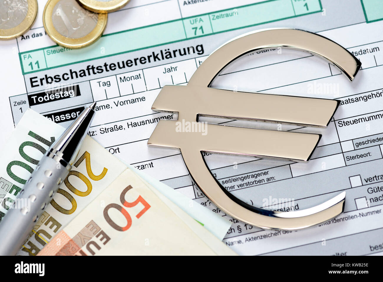 Inheritance tax return, inheritance tax, Erbschaftsteuererkl?rung ...
