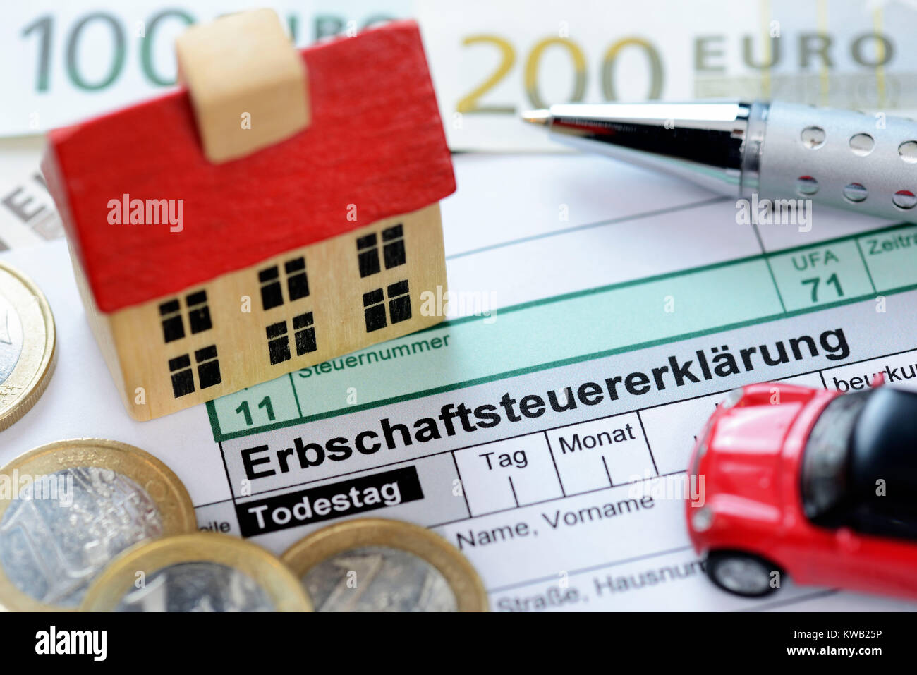 Inheritance tax return, inheritance tax, Erbschaftsteuererkl?rung ...