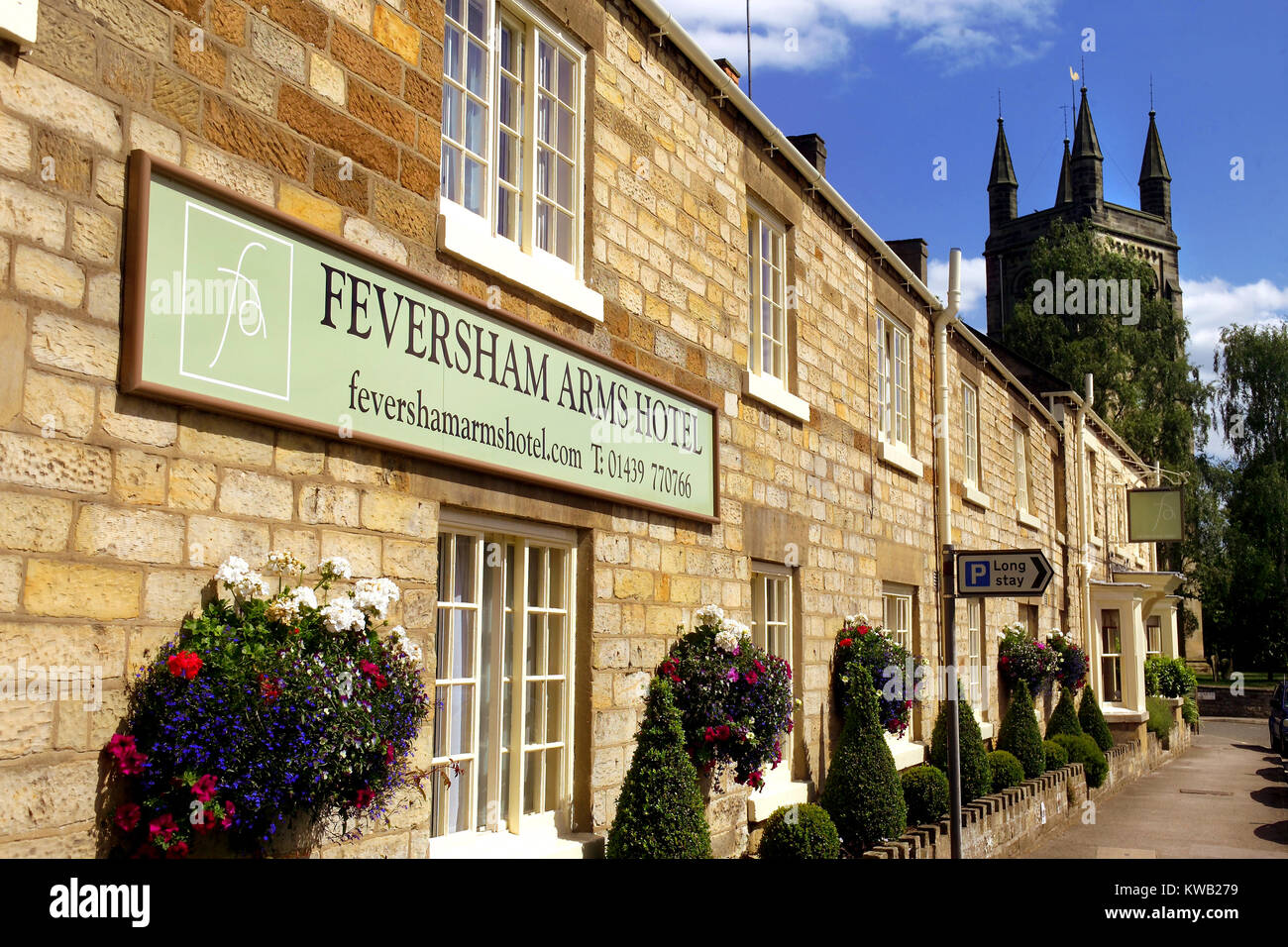 The Feversham Arms Hotel, Helmsley, North Yorkshire Stock Photo - Alamy