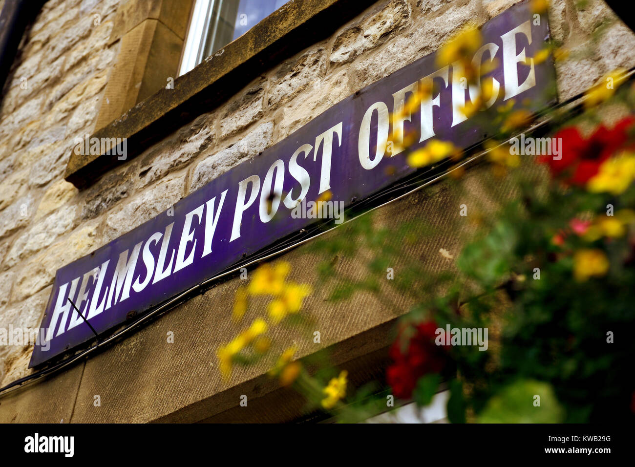 Post Office Sign, Helmsley, North Yorkshire Stock Photo - Alamy