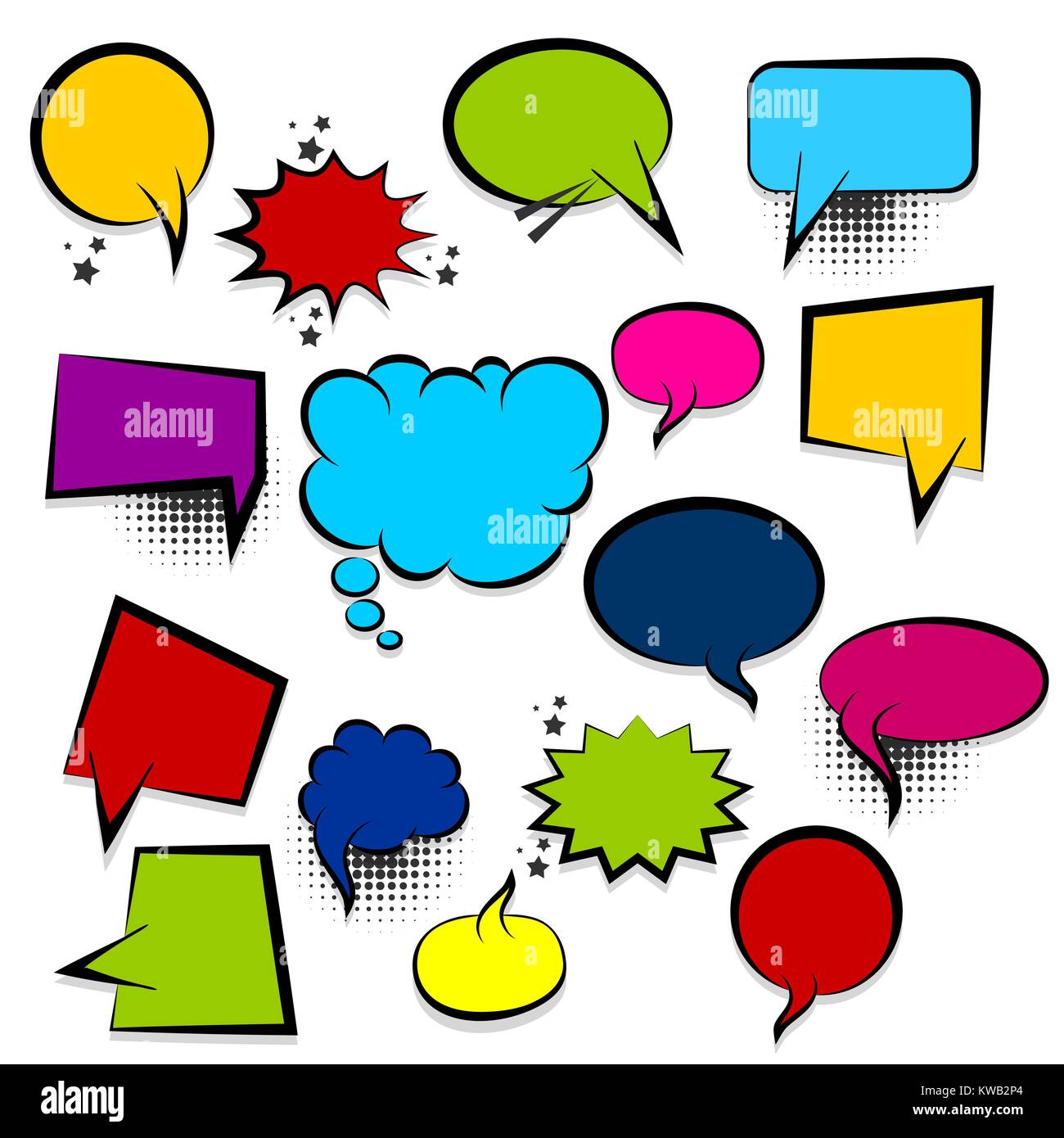 Empty comic book style Cut Out Stock Images & Pictures - Alamy