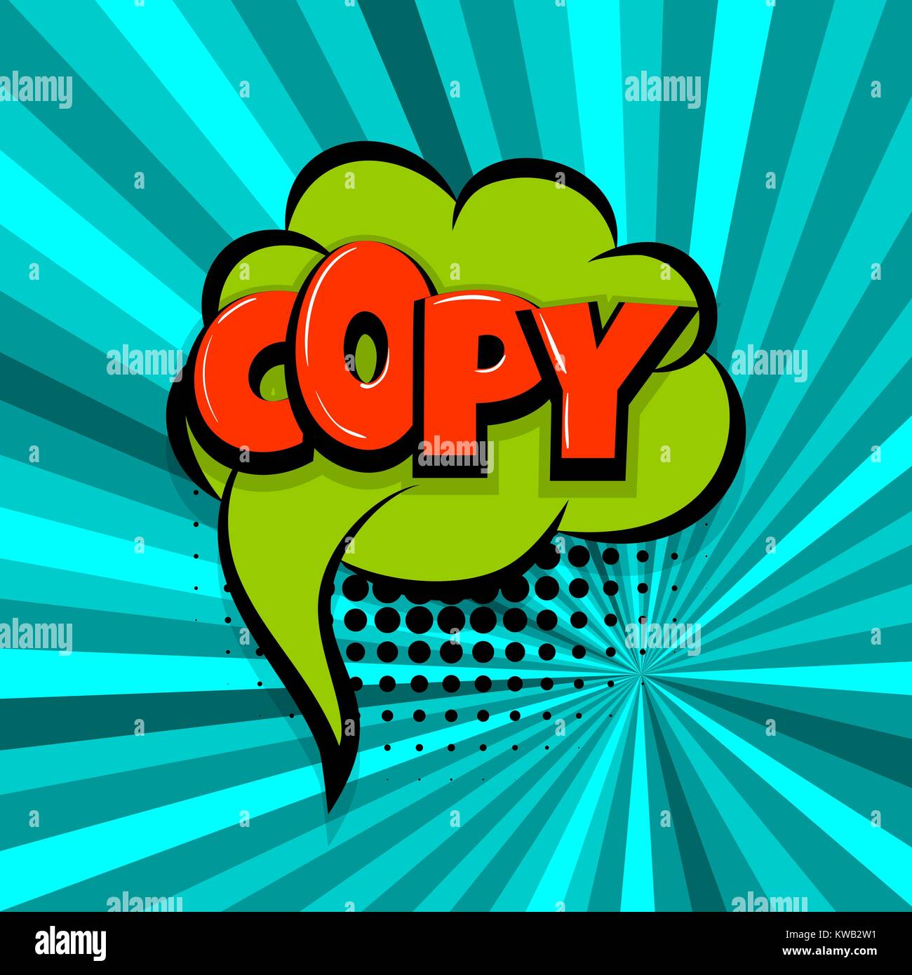 copy comic text radial backdrop Stock Vector Image & Art - Alamy