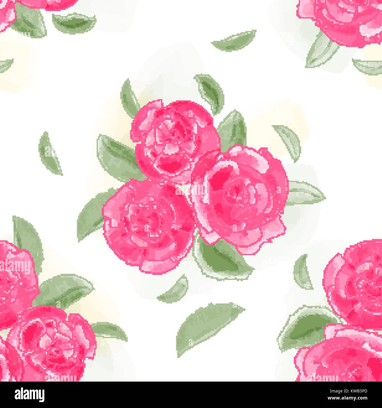 Seamless vector pattern spring Stock Vector Images - Alamy