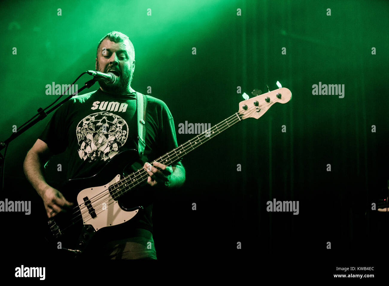 The American stoner metal/sludge metal band Big Business performs a ...
