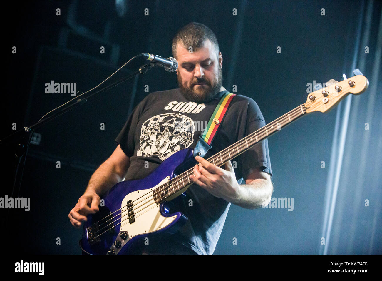 The American stoner metal/sludge metal band Big Business performs a ...