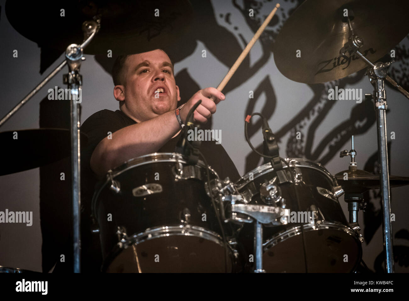 The American death and thrash metal band Black Breath performs a live ...