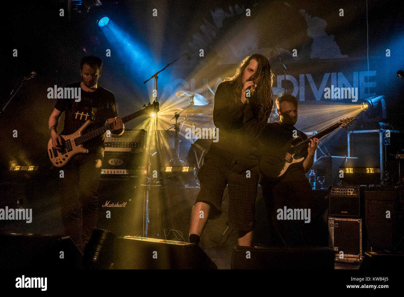 The Australian progressive metal band Chaos Divine performs a live ...