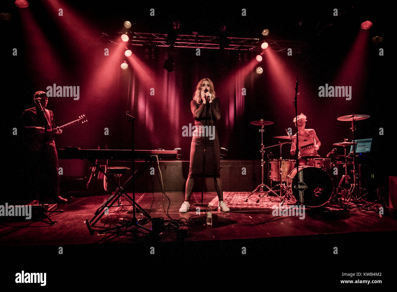 The Danish singer-songwriter Clara Sofie performs a live concert at ...