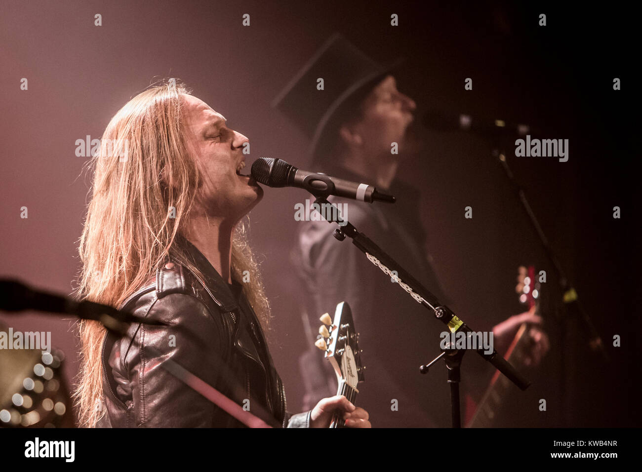 The Danish rock band D-A-D performs a live concert at Forbrændingen ...