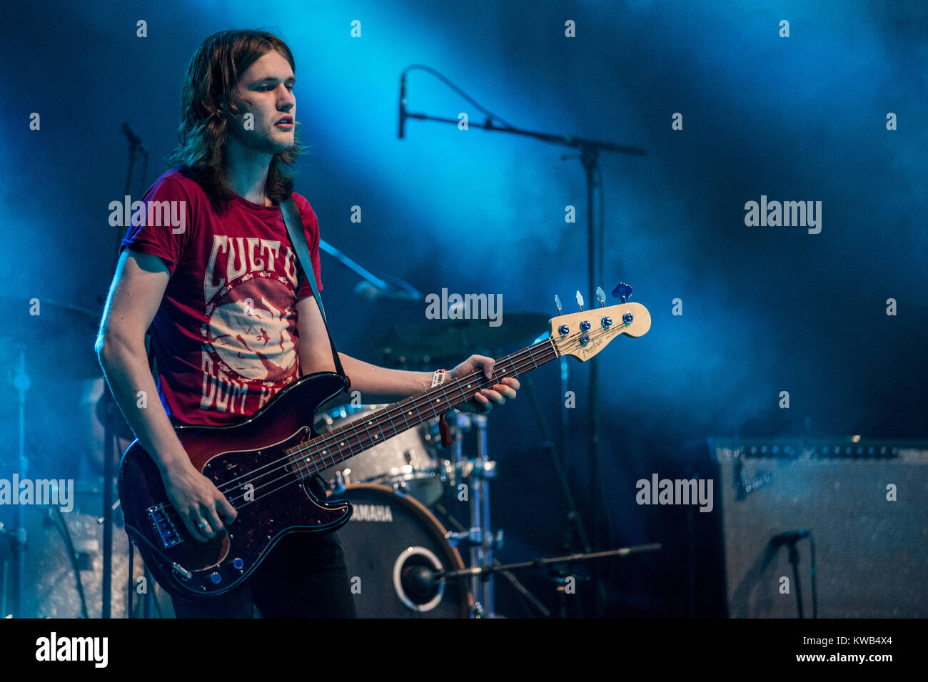 The English alternative rock band Drenge performs a live concert at the ...