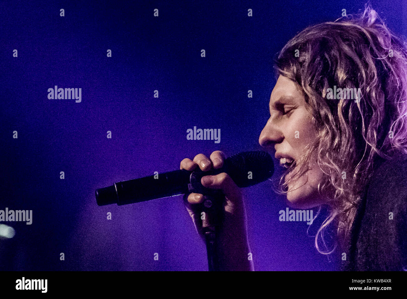 The Danish electro pop band Dúné performs a live concert at ...