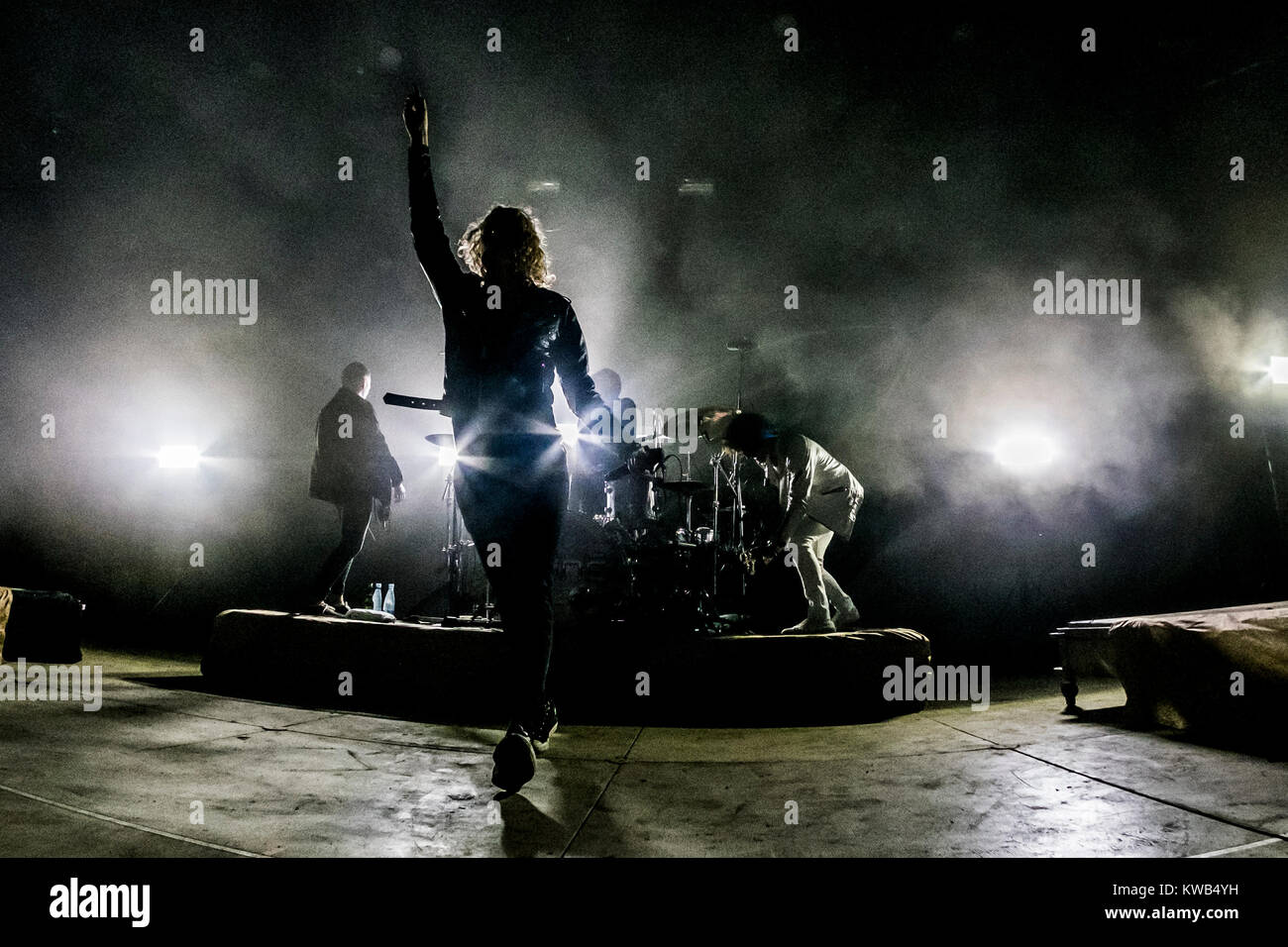 The Danish electro pop band Dúné performs a live concert at the Danish ...