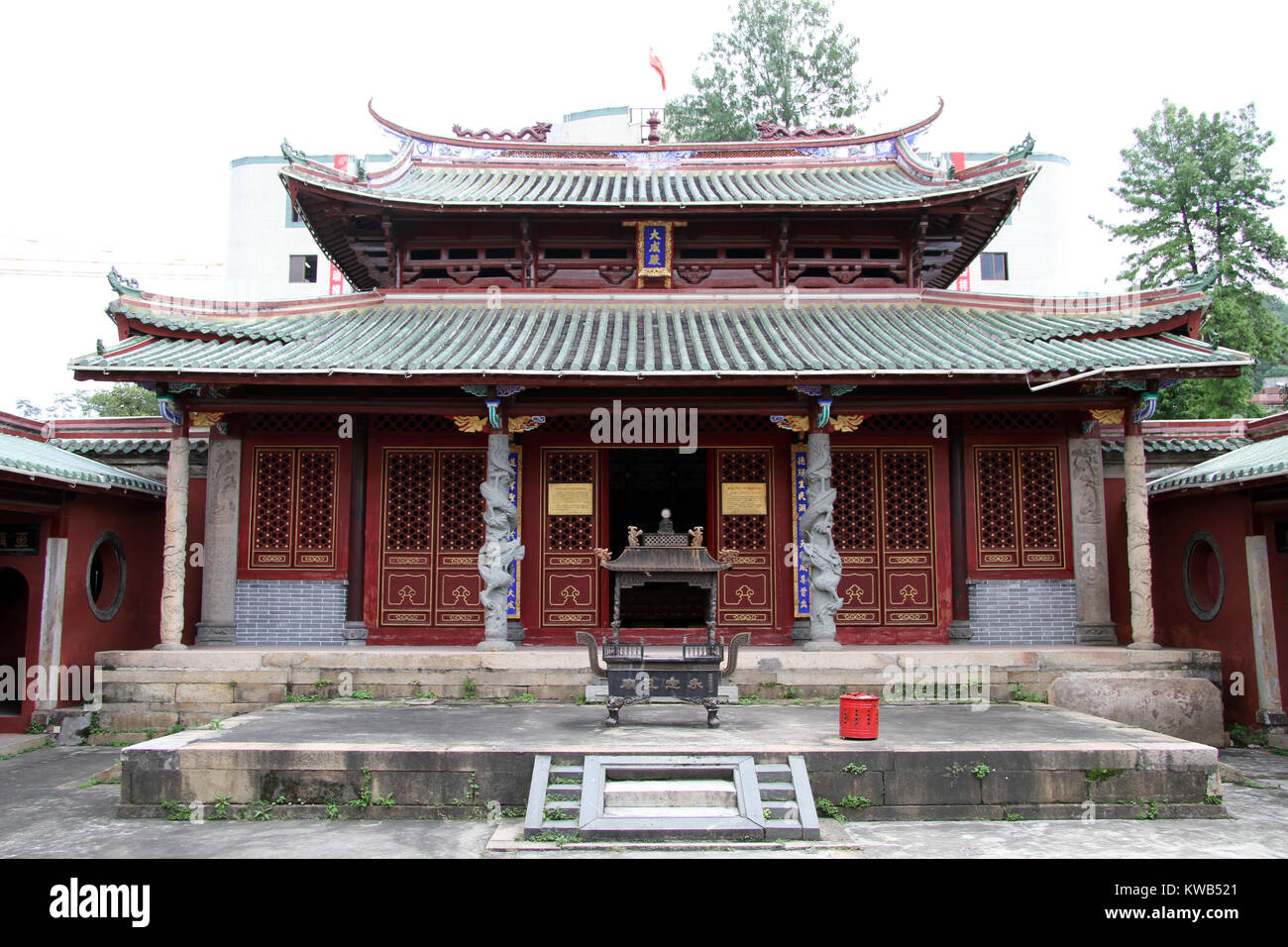 Old wooden temple, Hainan island, China Stock Photo - Alamy