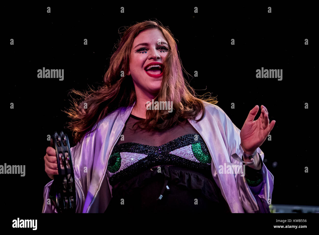The Danish singer, songwriter and musician Fallulah performs a live ...