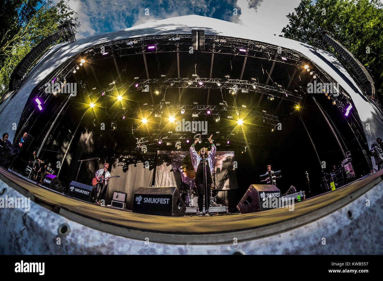 The Danish singer, songwriter and musician Fallulah performs a live ...