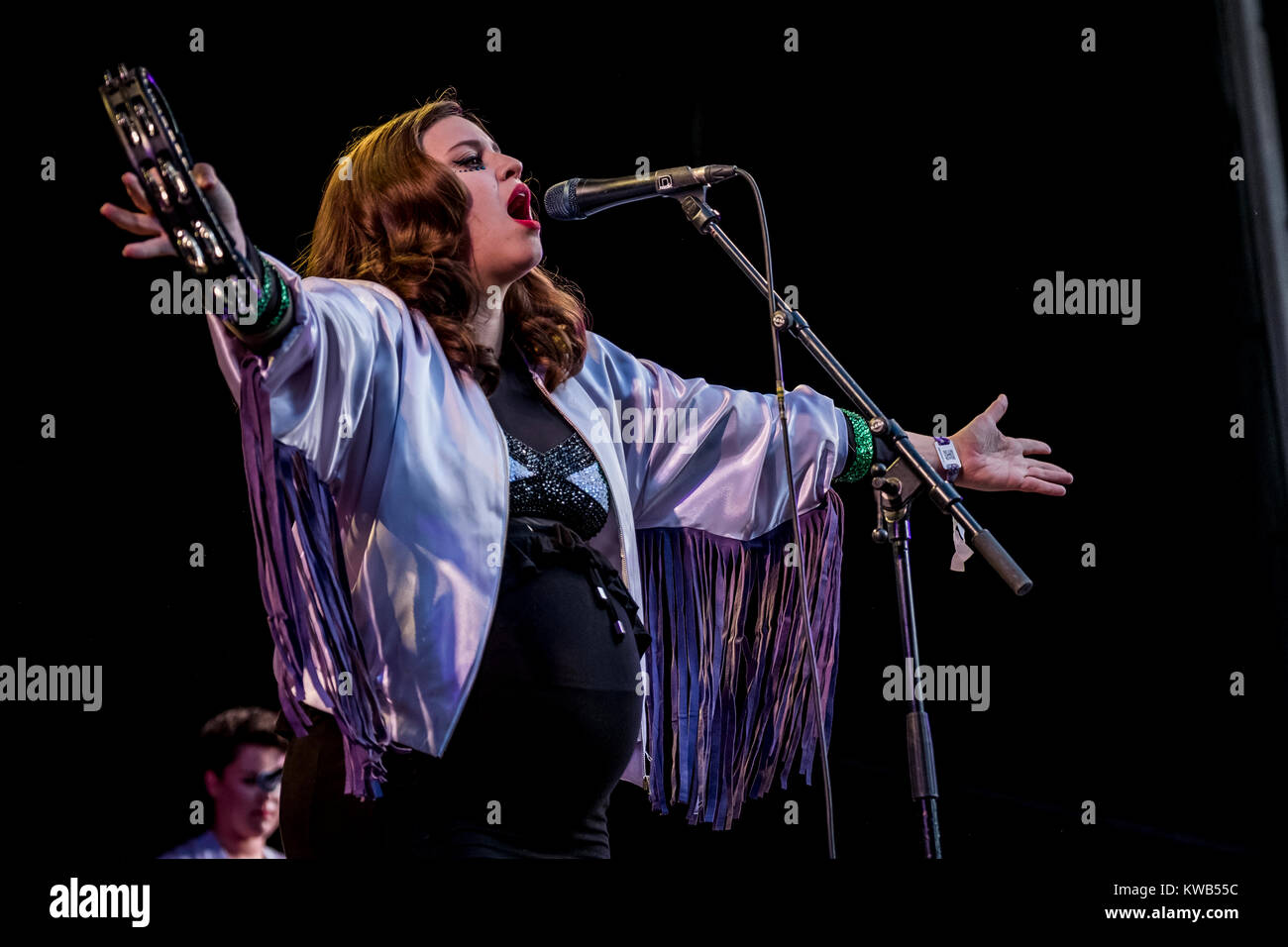 The Danish singer, songwriter and musician Fallulah performs a live ...