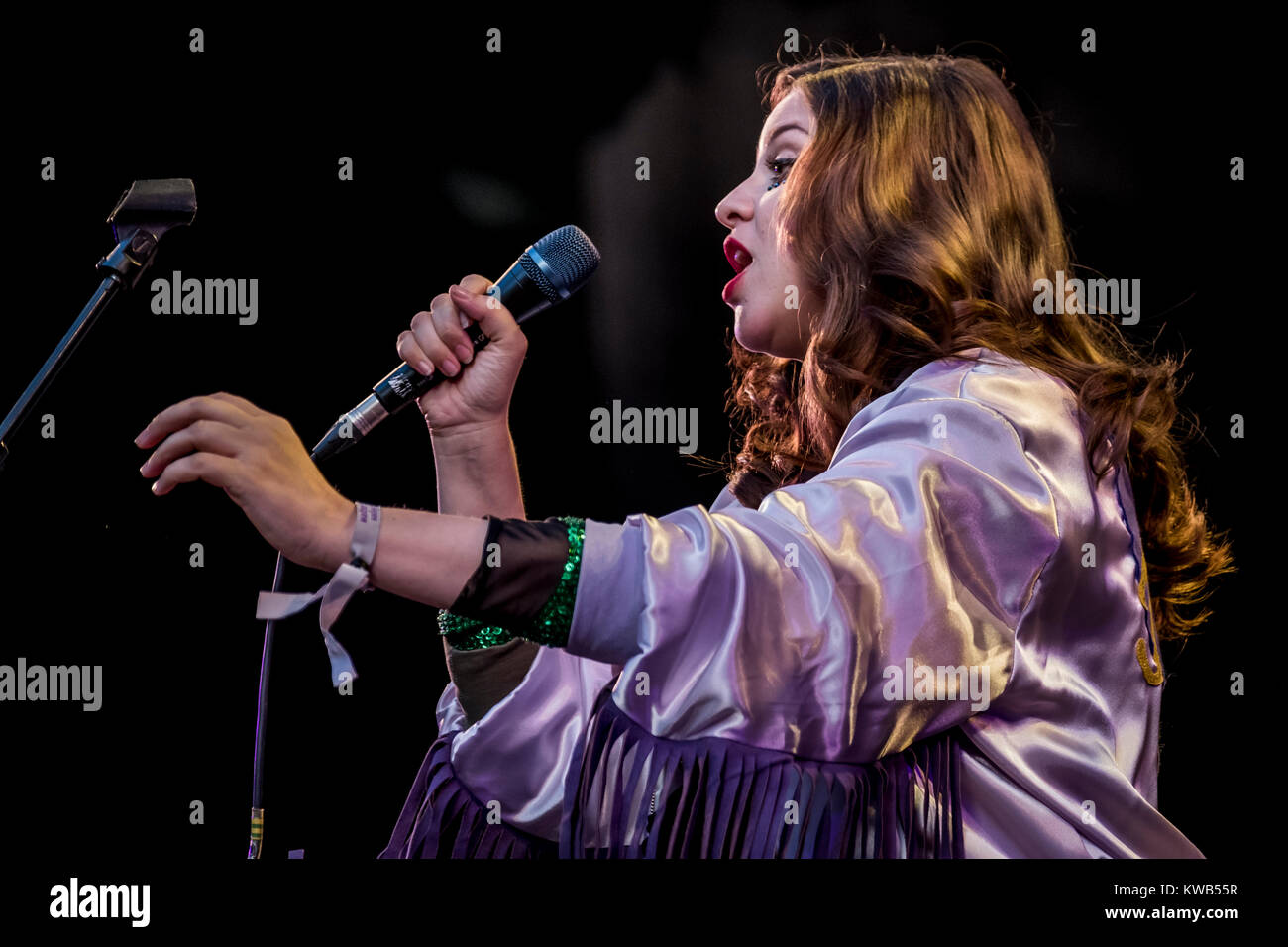 The Danish singer, songwriter and musician Fallulah performs a live ...