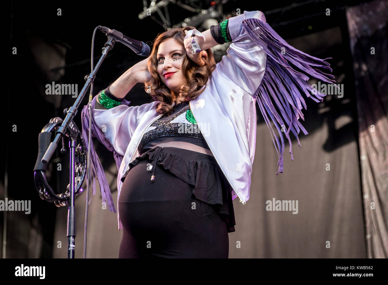 The Danish singer, songwriter and musician Fallulah performs a live ...