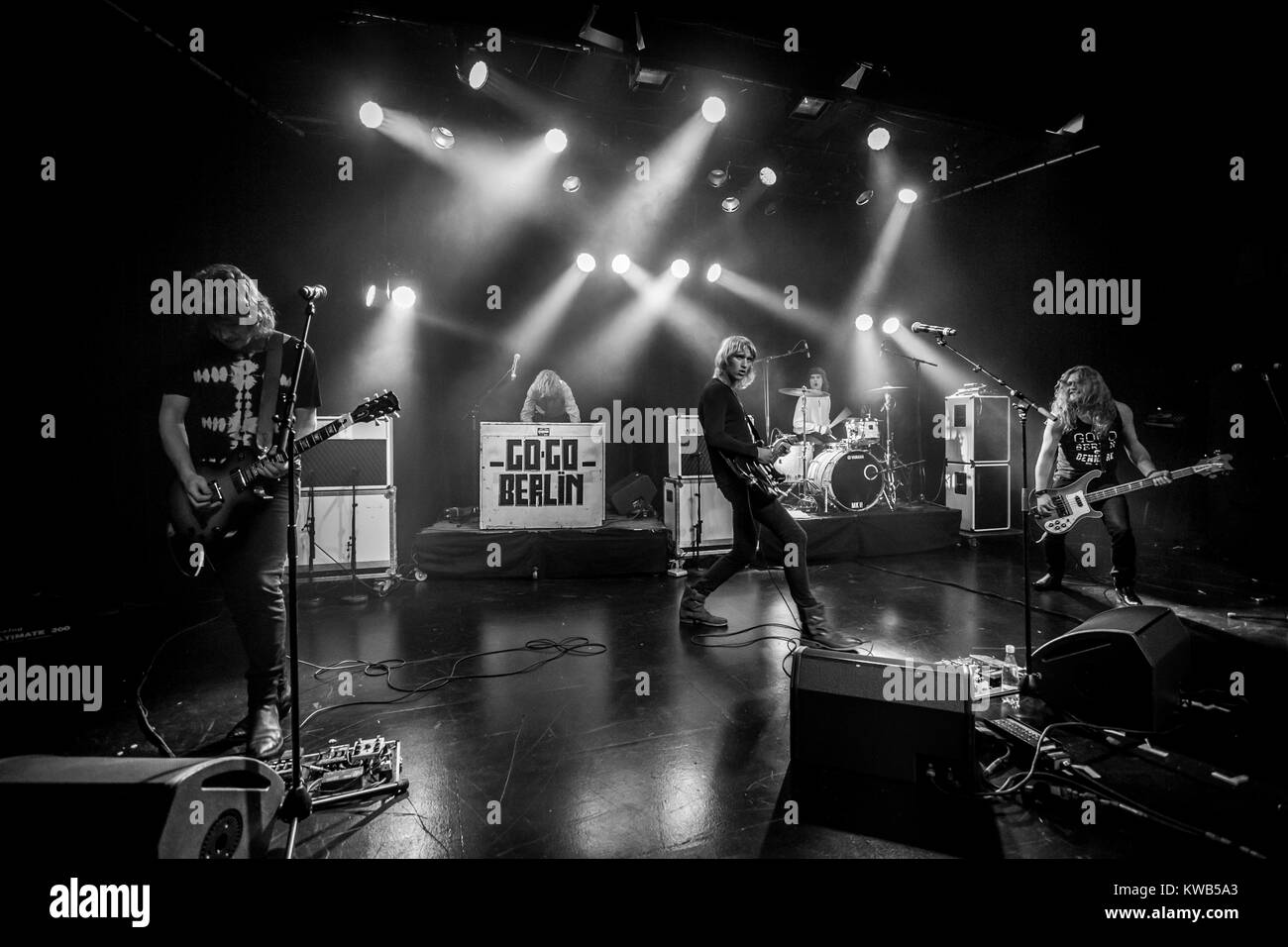 The Danish rock band Go Go Berlin performs a live concert at Gaffa ...