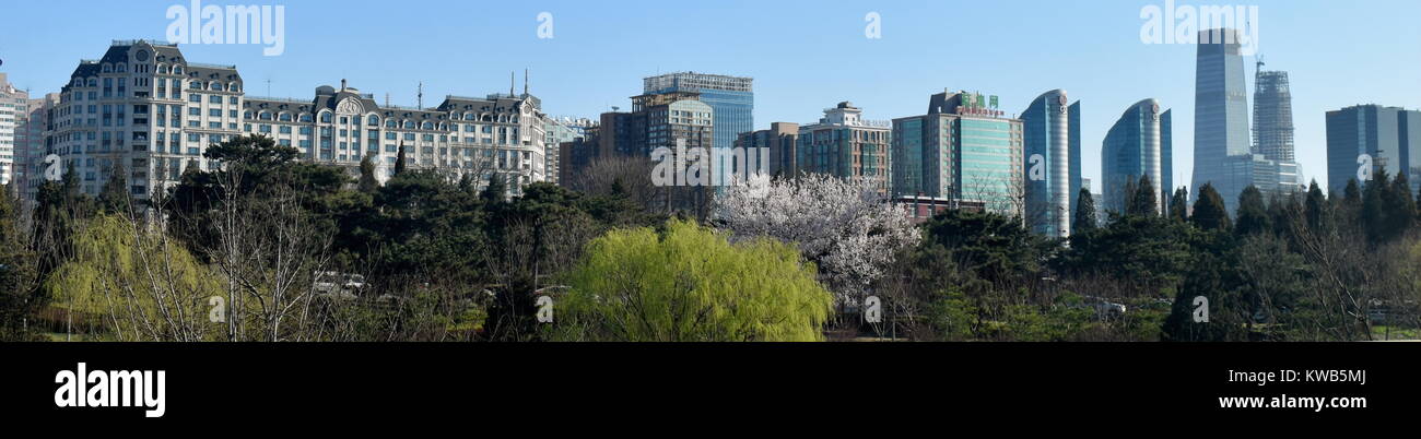 Beijing city skyline, China - clean air Stock Photo - Alamy