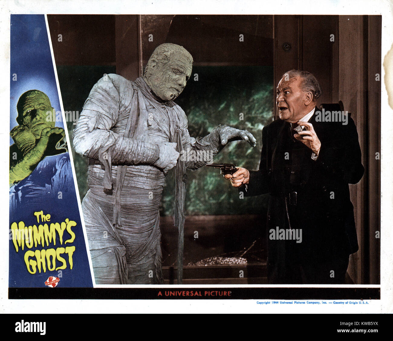 THE MUMMY'S GHOST, from left, Lon Chaney, Jr., Oscar O'Shea, 1944 Stock ...