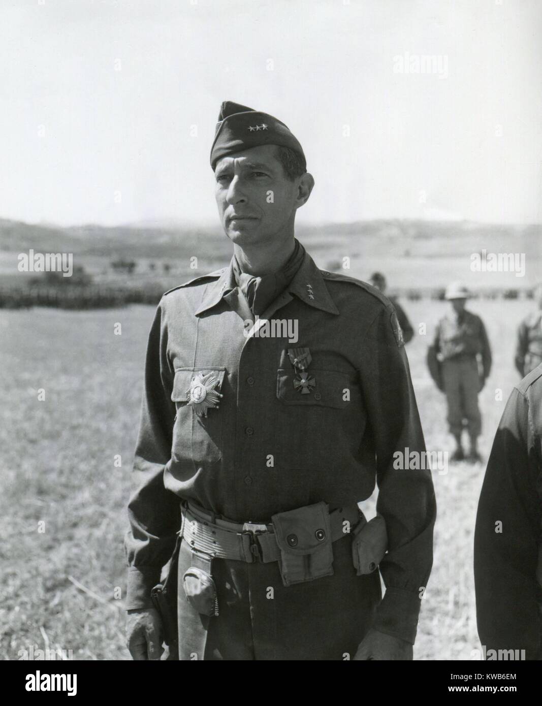 Lt. Gen. Mark Clark, Commanding General of the Fifth Army, on June 29 ...