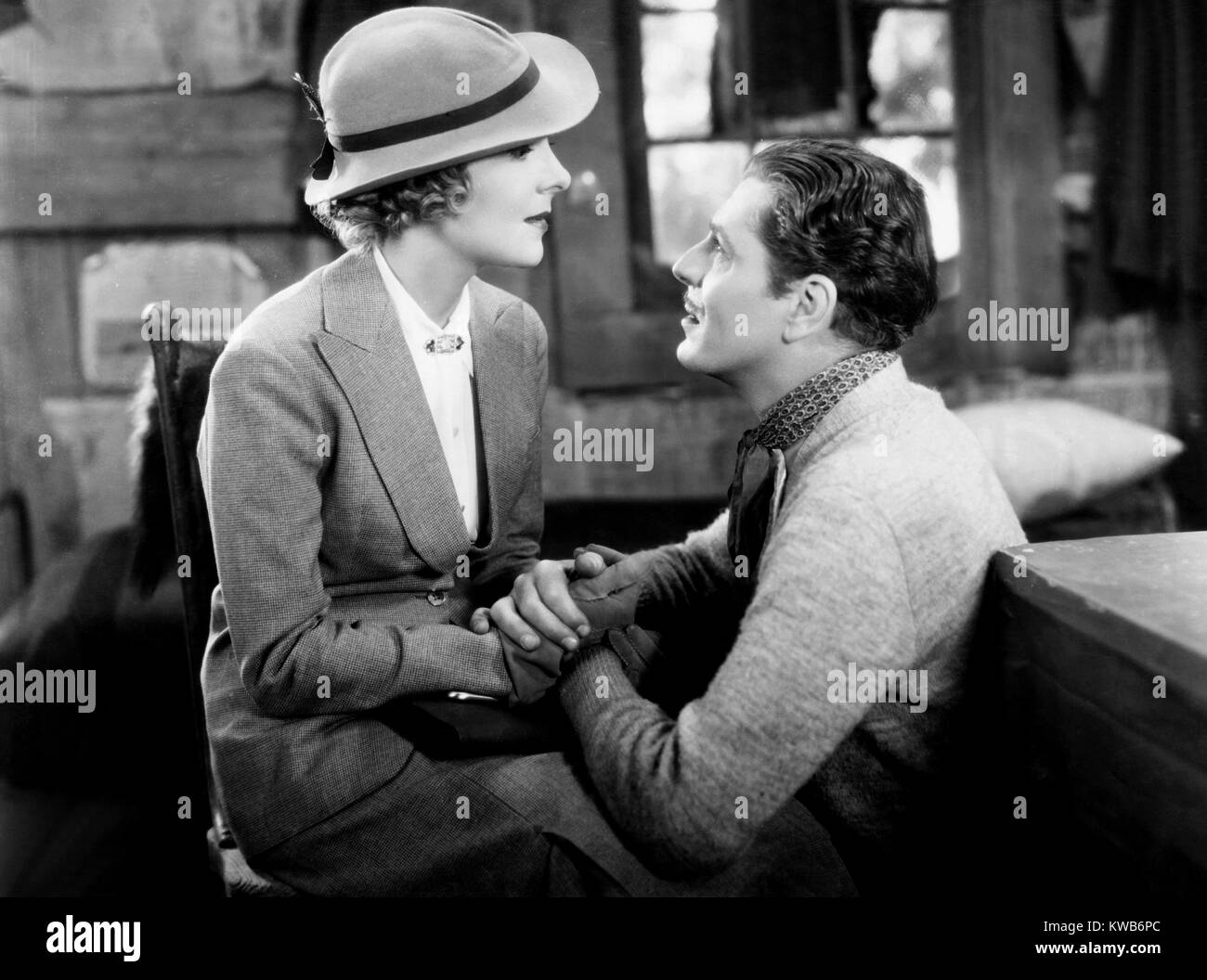 BROADWAY BILL, from left, Helen Vinson, Warner Baxter, 1934 Stock Photo ...