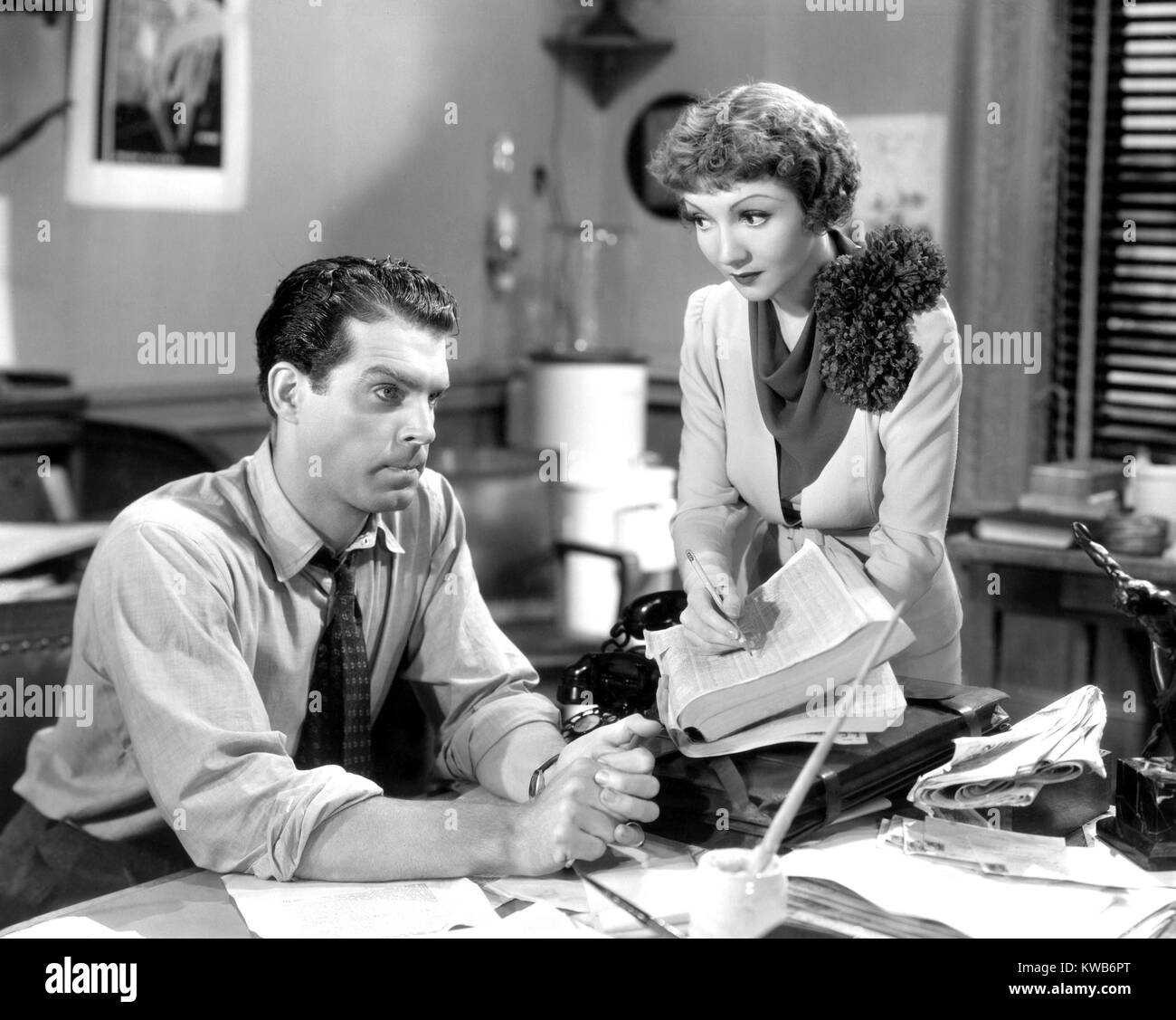 THE BRIDE COMES HOME, from left, Fred MacMurray, Claudette Colbert ...