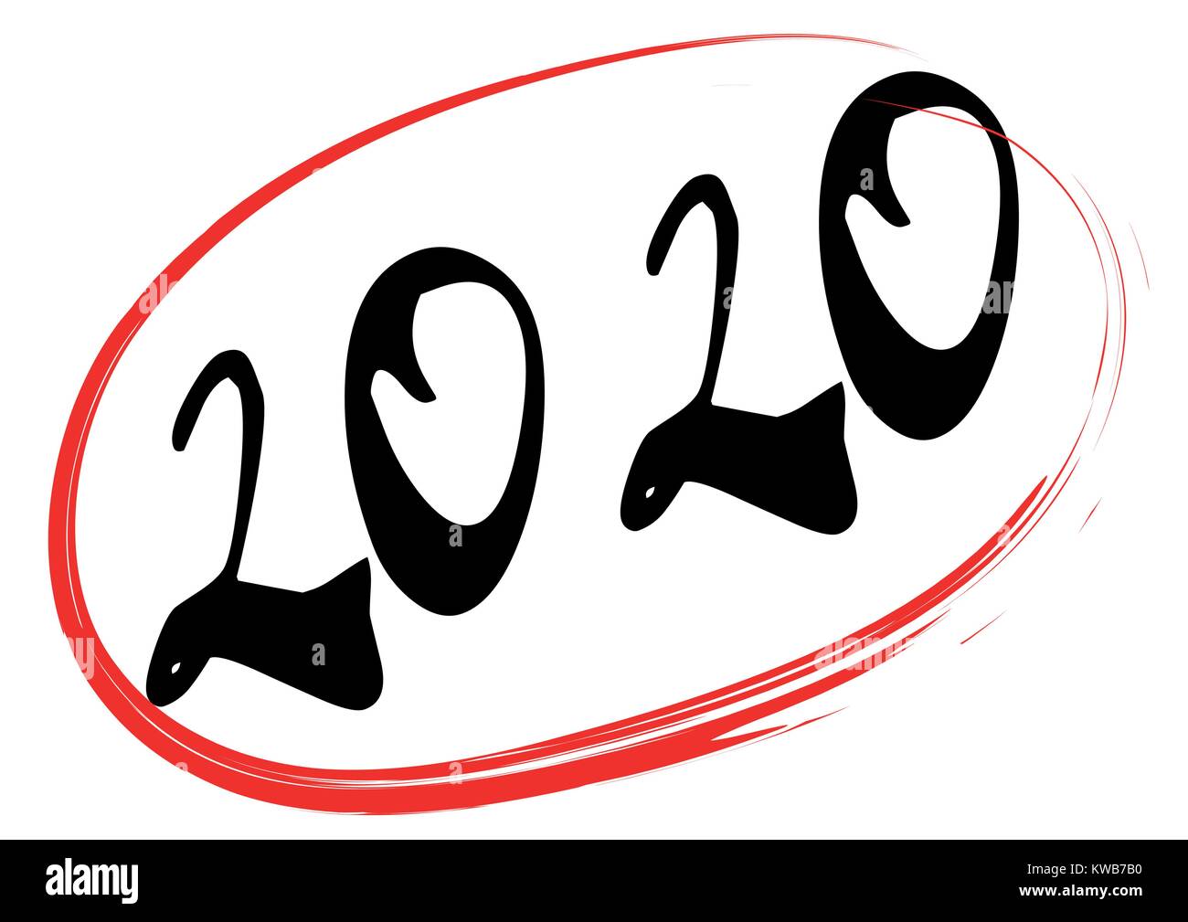 2020 red Stock Vector Images - Alamy