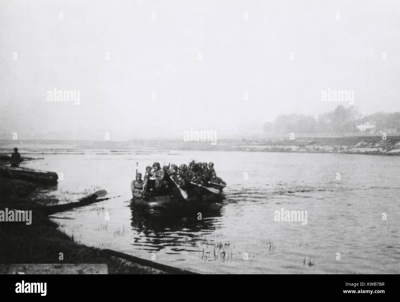 German soldiers river crossing eastern front hi-res stock photography ...