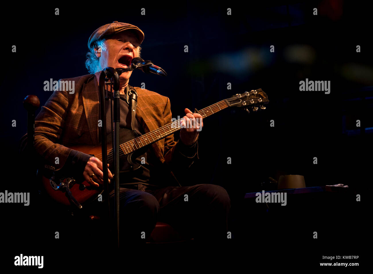 The Danish rock musician, singer and songwriter Kim Larsen performs a ...